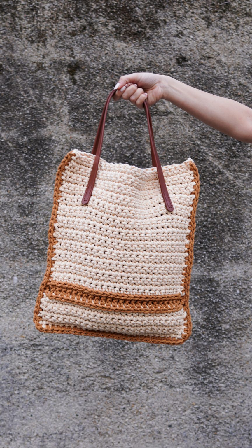 Anleitung Tasche aus Makrameegarn häkeln - judithjelena.com