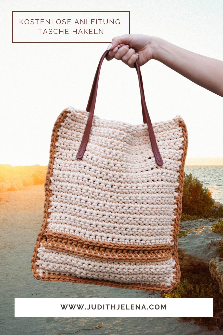 Anleitung Tasche aus Makrameegarn häkeln - judithjelena.com